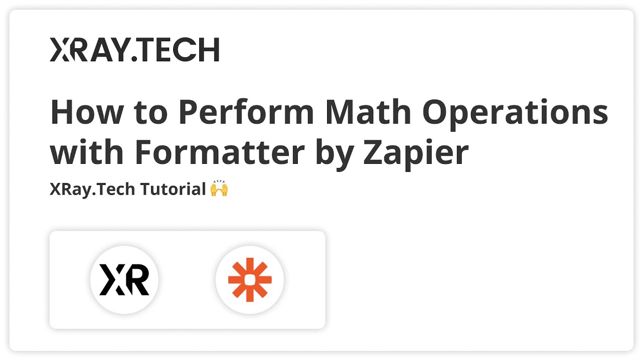 How To Perform Math Operations In Zapier With Formatter YouTube How To Perform Math Operations In Zapier With Formatter YouTube