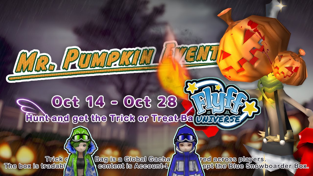 Flyff Universe - Das neue "Mr. Pumpkin Event", Trick or Treat Bag ...