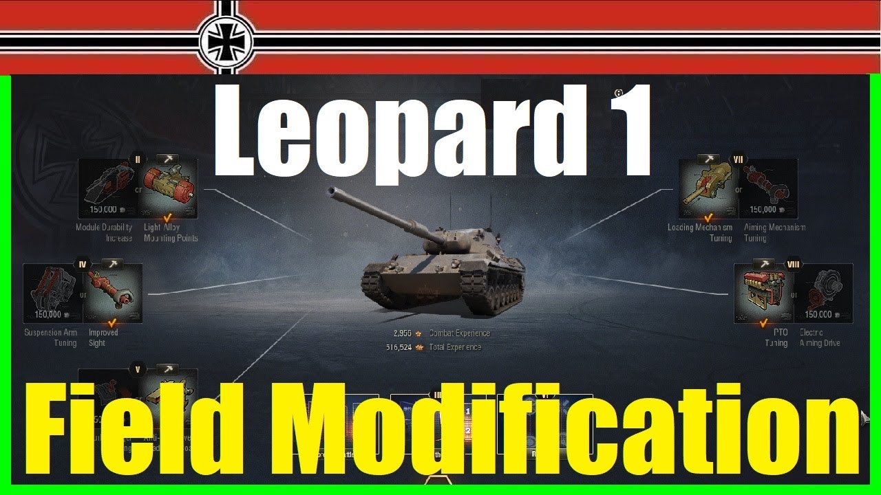 Leopard 1 ~ WoT ~ 🏞️ Field Modification ~ 🎁 Bonus Code ~ World of Tanks ...