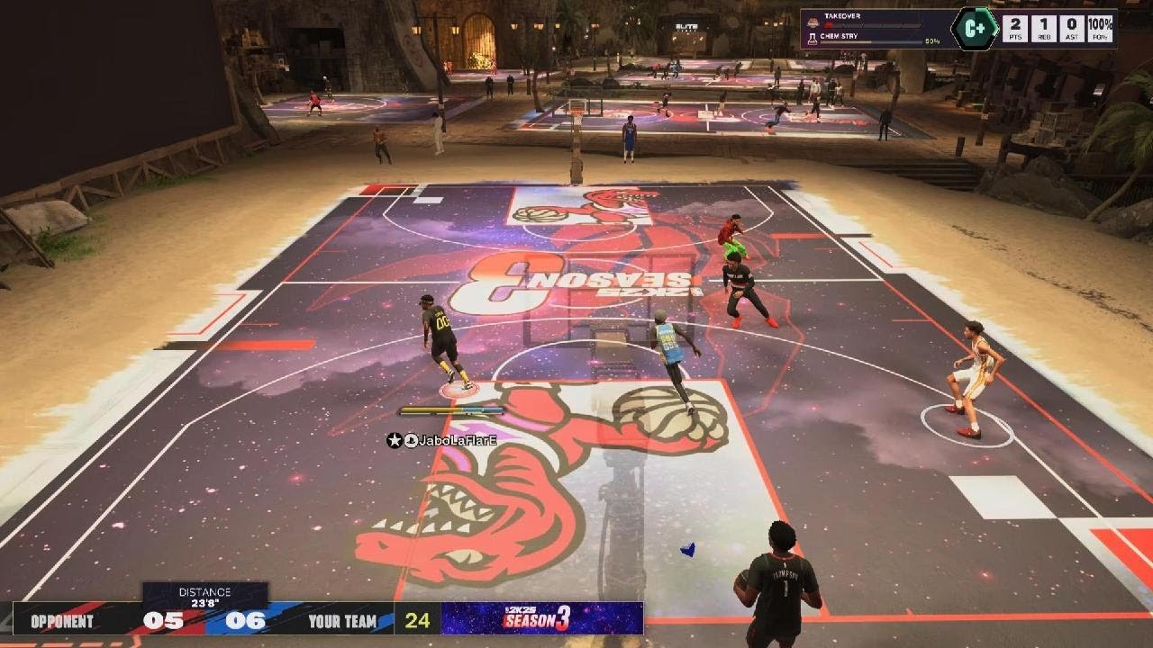 NBA 2K25 Jordan Clarkson FlameThrower(Guru) Park Rivals - YouTube