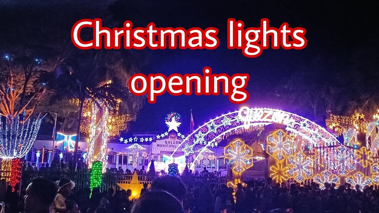 Christmas lights opening at Quezon, Bukidnon @jessajesvlog - YouTube