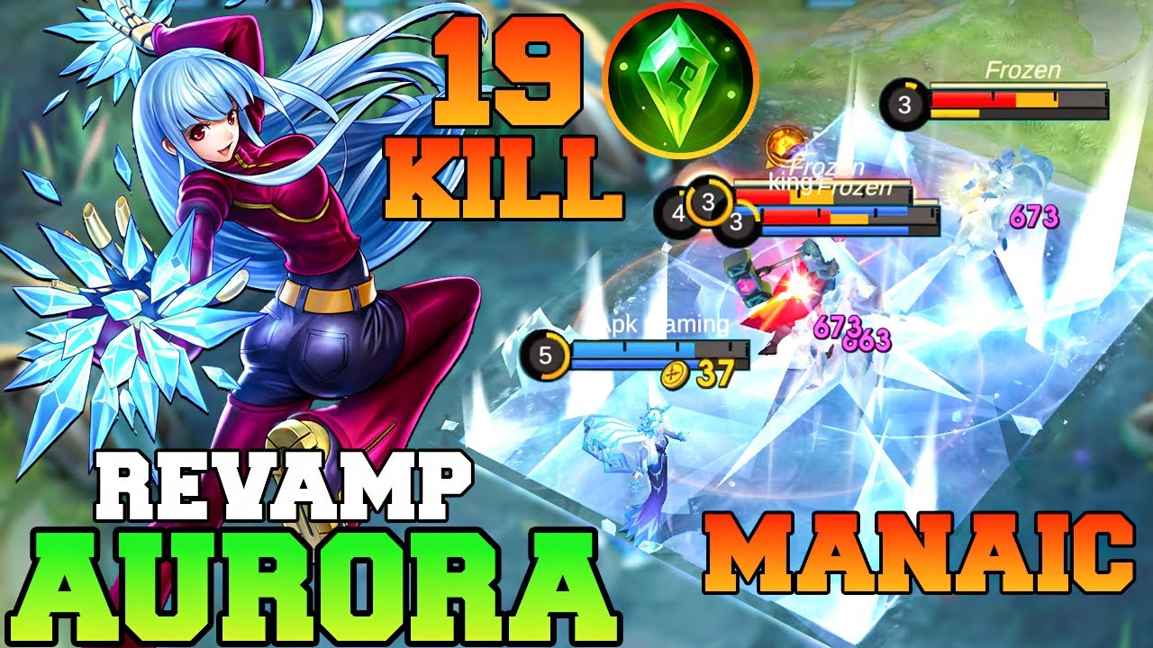 New Queen Aurora Revamp Gameplay MLBB ! Mobile Legends Aurora Best ...