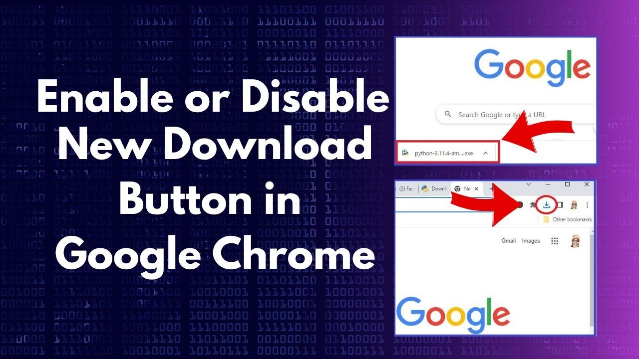 How to Enable or Disable New Download Button in Google Chrome - YouTube