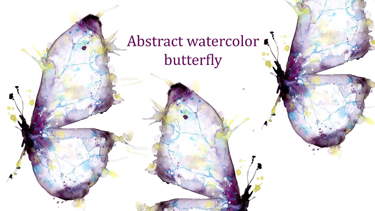 Abstract Watercolor Butterfly