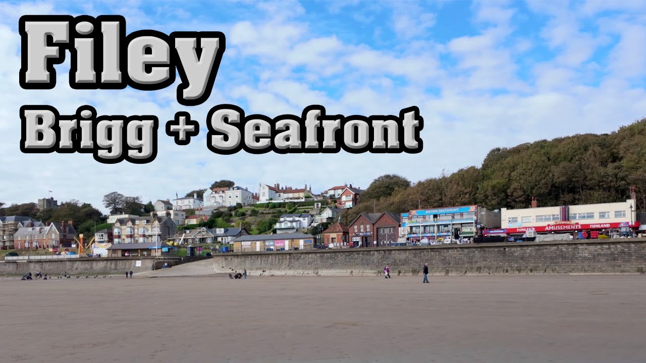 Filey - Brigg and Seafront walk - YouTube