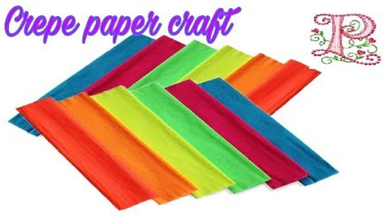 crepe paper craft || DIY craft ideas || Room decoration ideas - YouTube