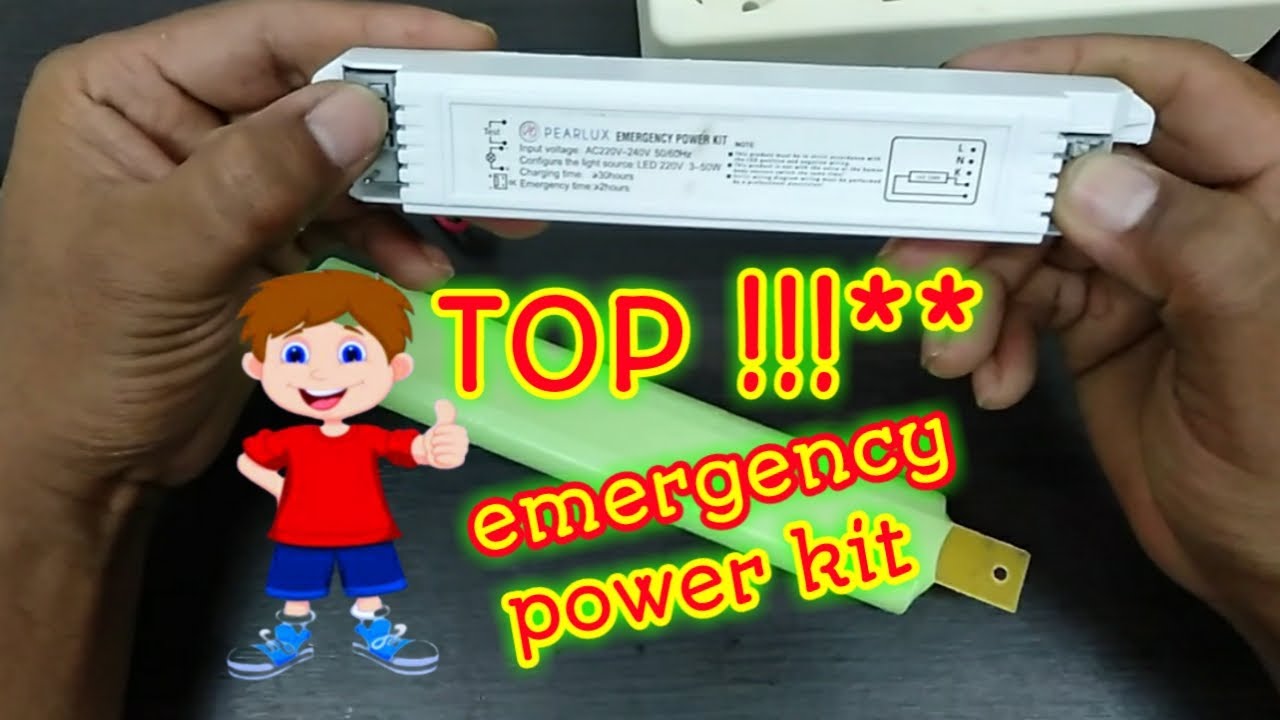 Powerpack battery emergency pearlux 3--50w - YouTube