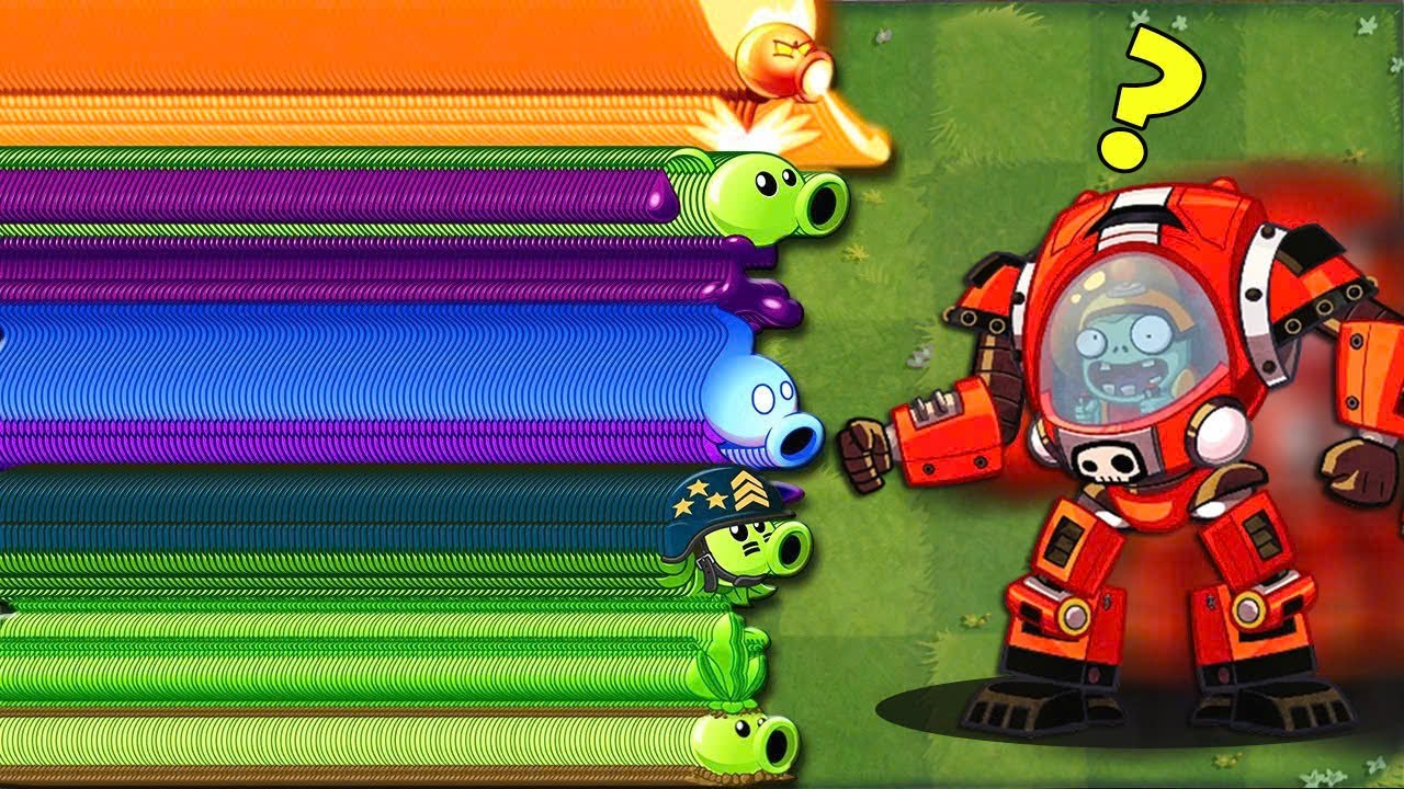 Pvz 2 Challenge - All Plants Vs Z-Mech Zombies - Who Will Win? - YouTube