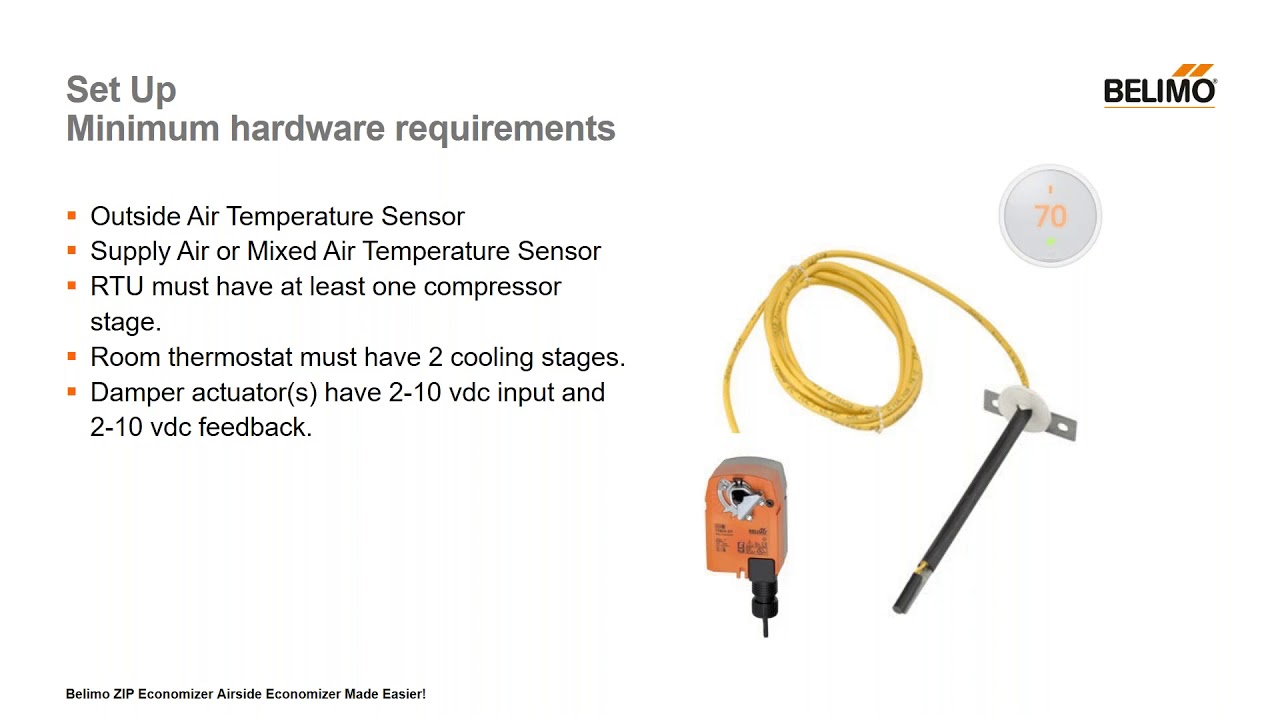 Webinar: Belimo ZIP Economizer™ Airside Economizing Made Easier! - YouTube