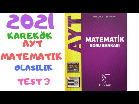 (2022) KAREKÖK AYT MATEMATİK  OLASILIK TEST 3