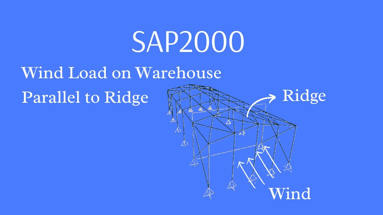 5. Wind Load on Warehouse Parallel To Ridge - YouTube