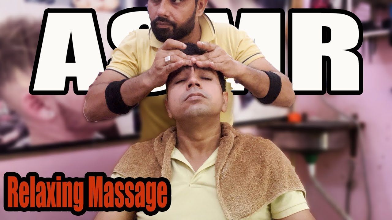 COSMIC STREET INDIAN BARBER HEAD MASSAGE | OLD MAN RELAXING MASSAGE ...