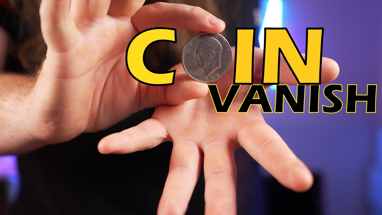 LEARN How To Make A Coin VANISH At The Finger Tips!!!! - Day 16 - YouTube