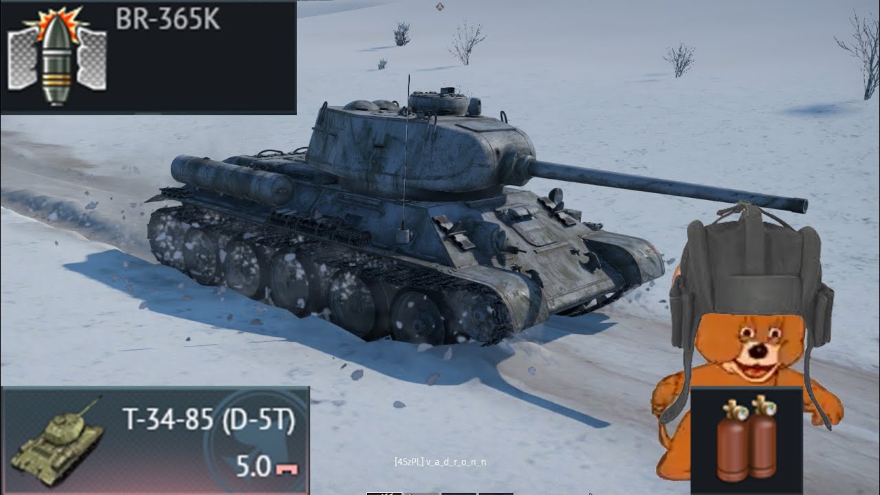 T-34-85 (D-5T) | 85mm experience | GroundRB #4 - YouTube