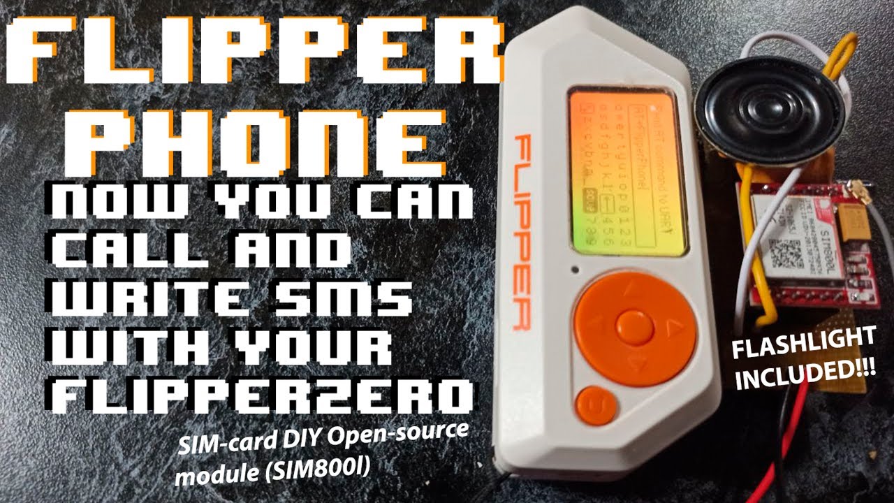 FlipperPhone - FlipperZero SIM-card diy module (open-source) - YouTube