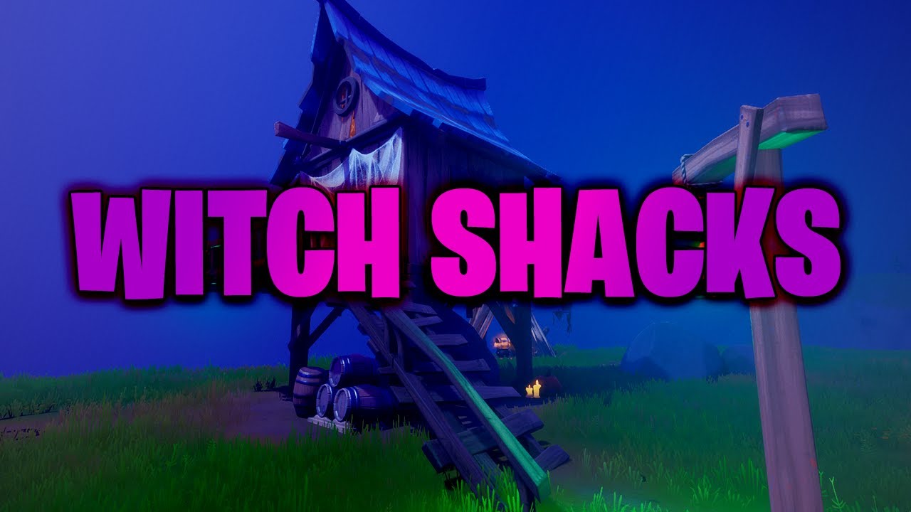 Visit different WITCH SHACKS Fortnite Locations (Fortnitemares 2020 ...