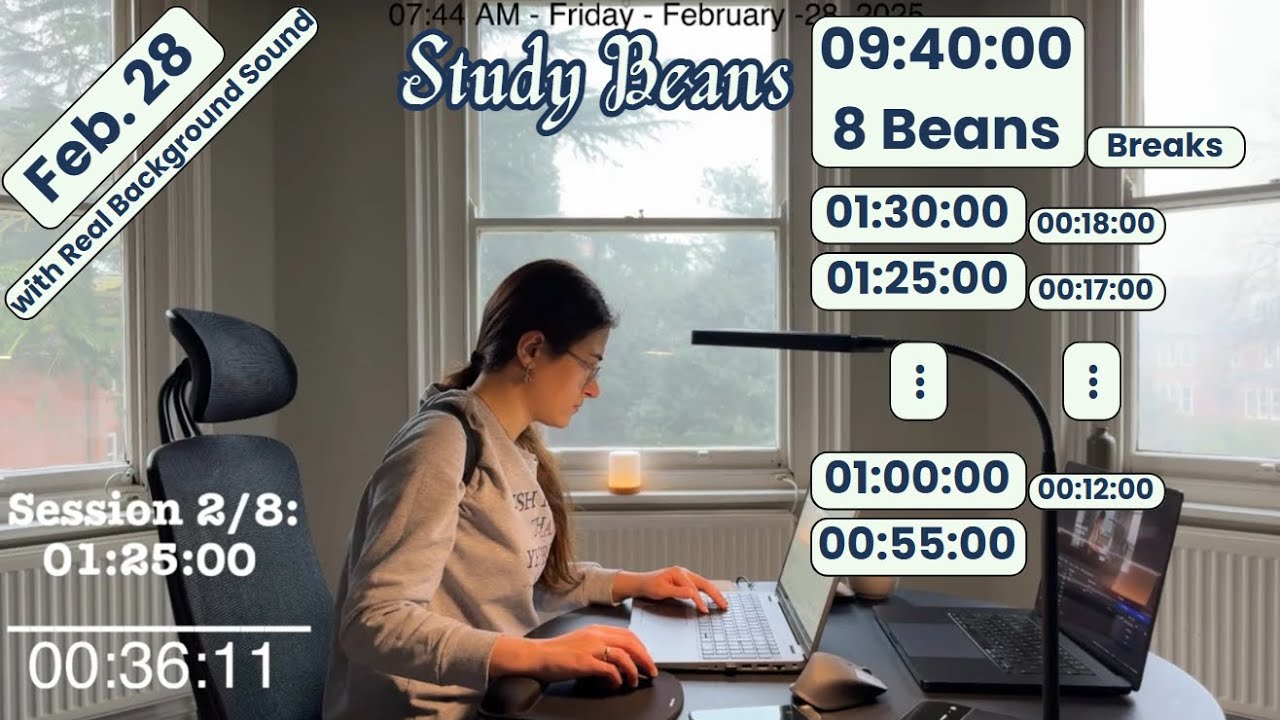 12-Hour Study Session LIVE 🎓 | Cozy UK Ambience & Customized Pomodoro | Deep Work Mode! - YouTube