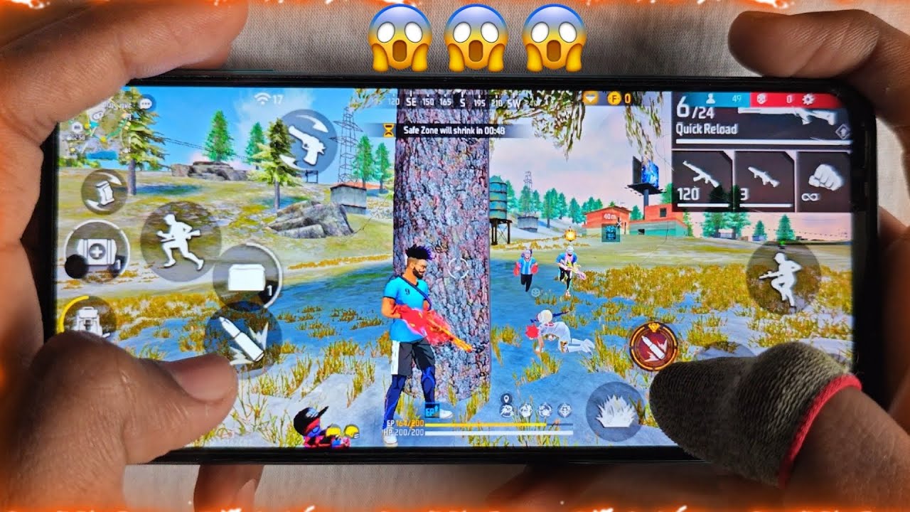 HANDCAM⚡Redmi Turbo 3 Free Fire Gameplay - YouTube