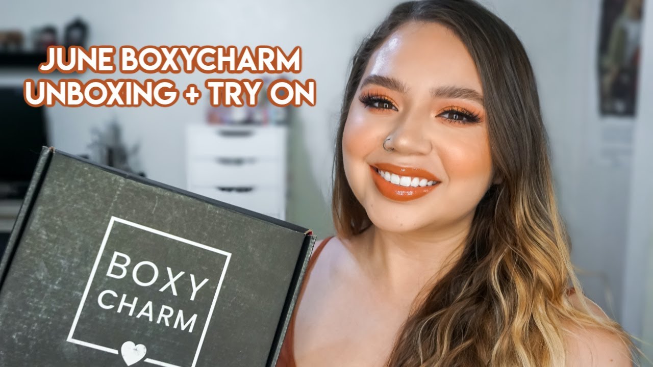 JUNE BOXYCHARM UNBOXING + TRY ON 2020 | Makeupbytreenz - YouTube