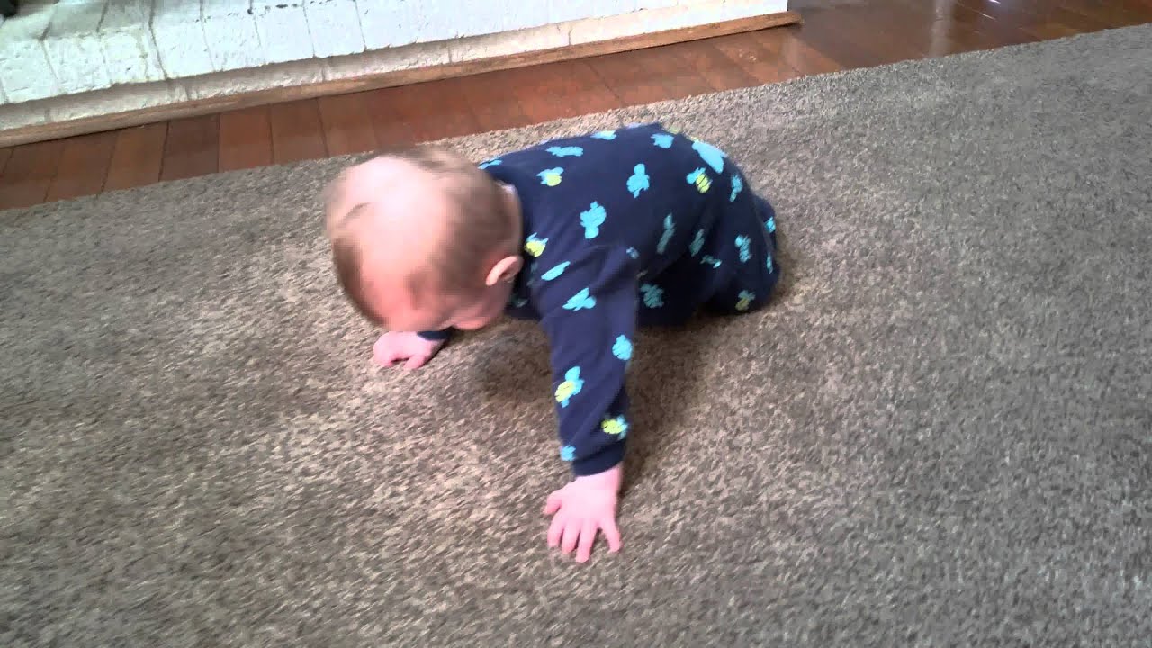 Sophie trying to crawl - YouTube