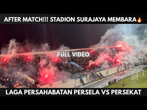 AFTER MATCH!! PESTA FLARE DI LAGA PERSELA LAMONGAN VS PERSEKAT DI STADION NEW SURAJAYA || 14/03/2026
