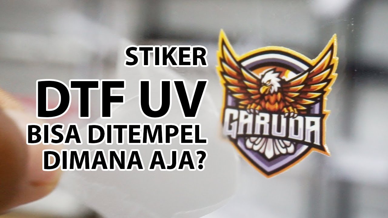 Stiker DTF UV Bisa Ditempel Dimana Aja? - Blackpaint Print Shop - YouTube