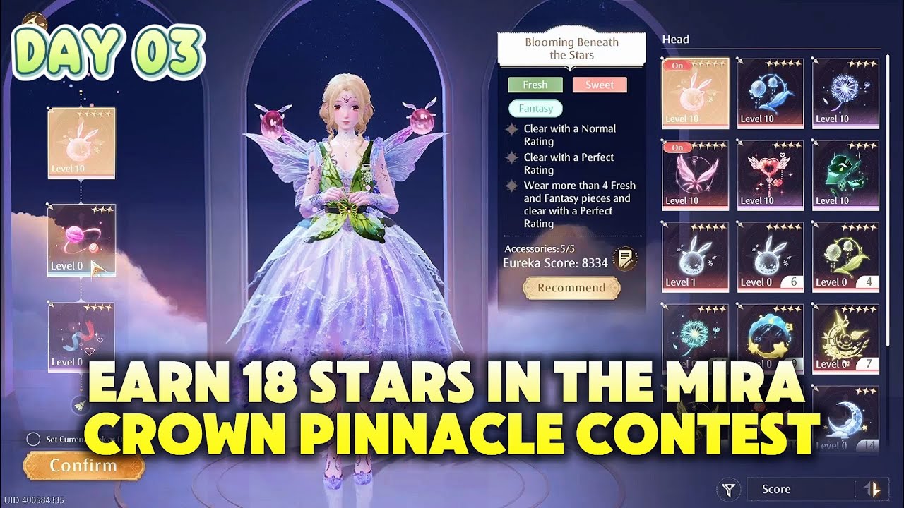 Earn 18 Stars in the Mira Crown Pinnacle Contest | Infinity Nikki - YouTube