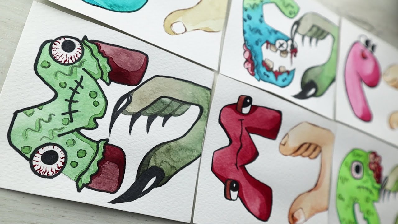 I draw Alphabet Zombie and Baby Alphabet. Alphabet Lore\ Heart ...