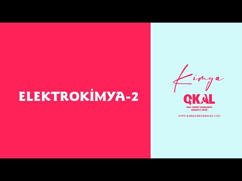 Elektrokimyasal Pil ve Elektroliz