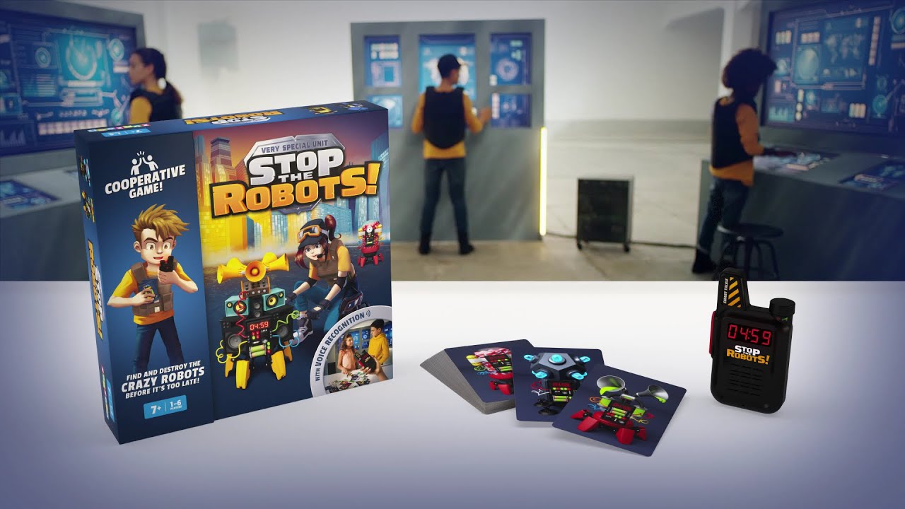 Stop the Robots Game with Voice Recognition - YouTube