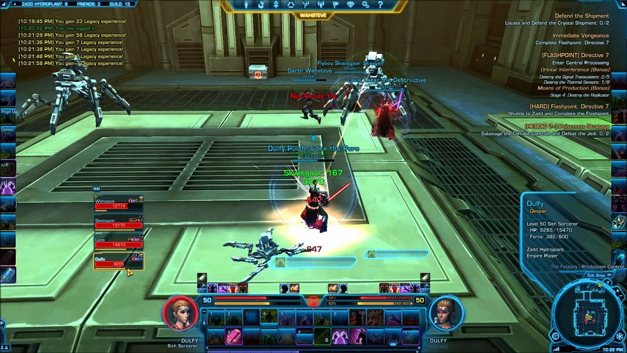 SWTOR-Hardmode Flashpoint- Directive 7-Replicator - YouTube