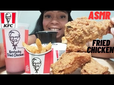 ASMR KFC EXTRA CRISPY CHICKEN & GRAVY |FRIES | BISCUIT ( Crunch Eating ...