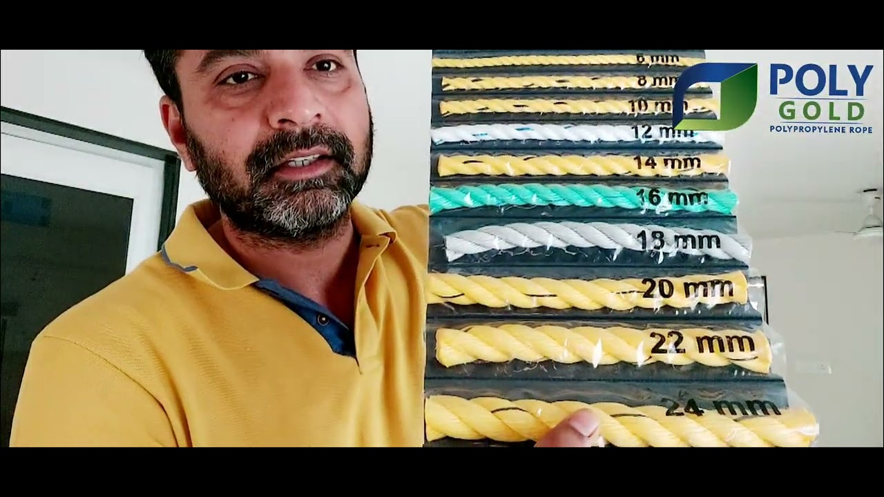POLYPROPYLENE ROPE POLYGOLD PP ROPE SAMPLE KIT - YouTube