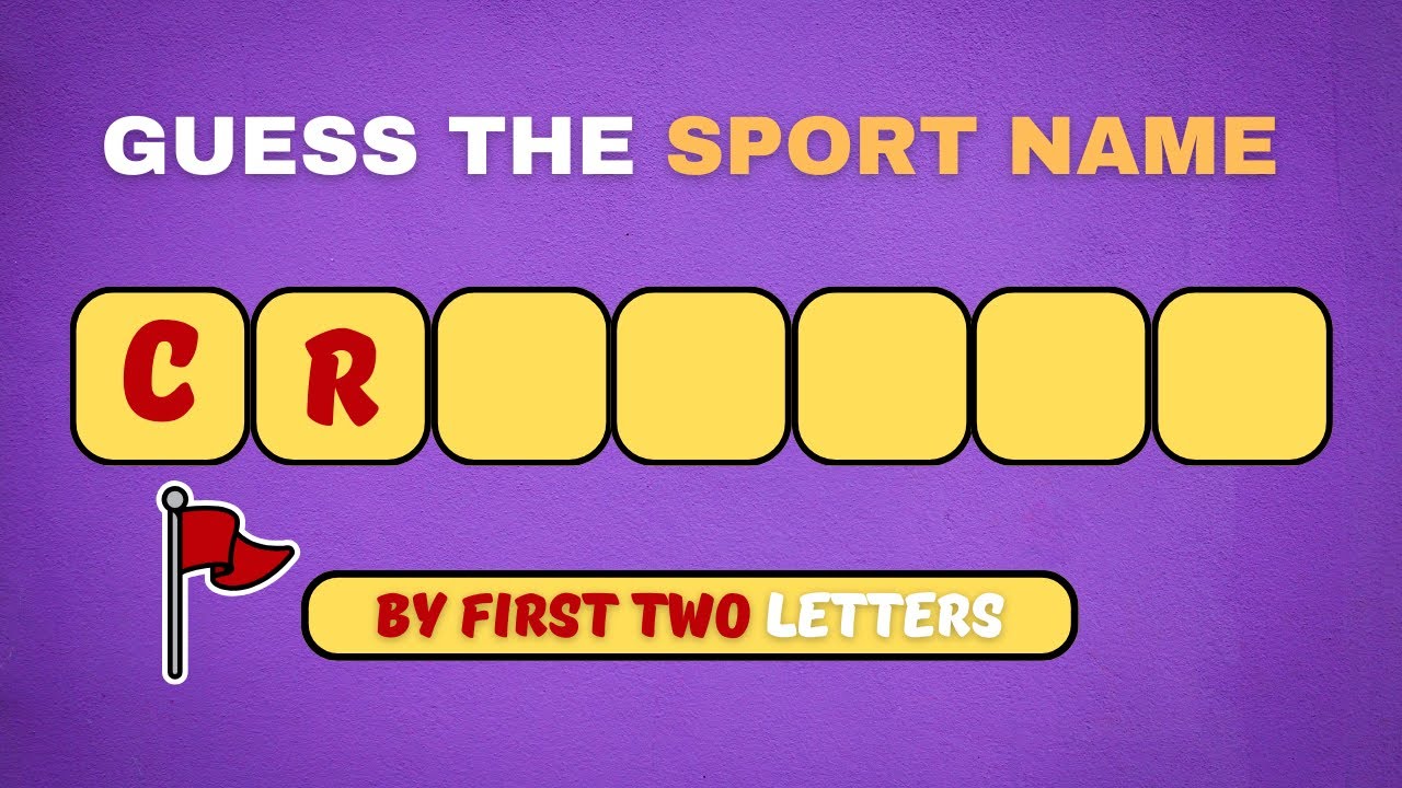 Guess the Sport by First Two Letters? ⚽🏀🏈 Sports Lover Quiz - YouTube