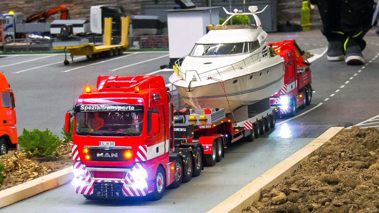 MEGA RC MODEL TRUCK COLLECTION!! RC TRUCKS, RC HEAVY HAULAGE, RC YACHT ...