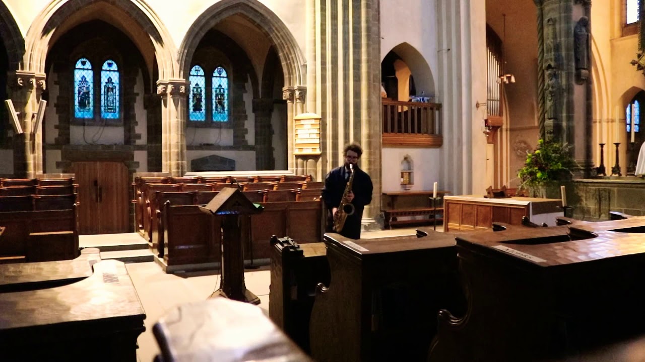 Saxophone solo at The Ampleforth Abbey ~ the Monastery of Benedictine Monks - YouTube