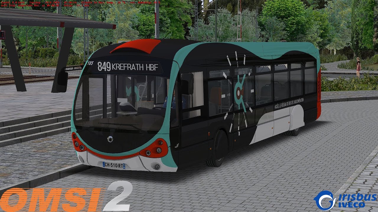 Omsi 2 - Krefrath V3.2 - Line 849 - Irisbus Crealis Neo 12 - YouTube