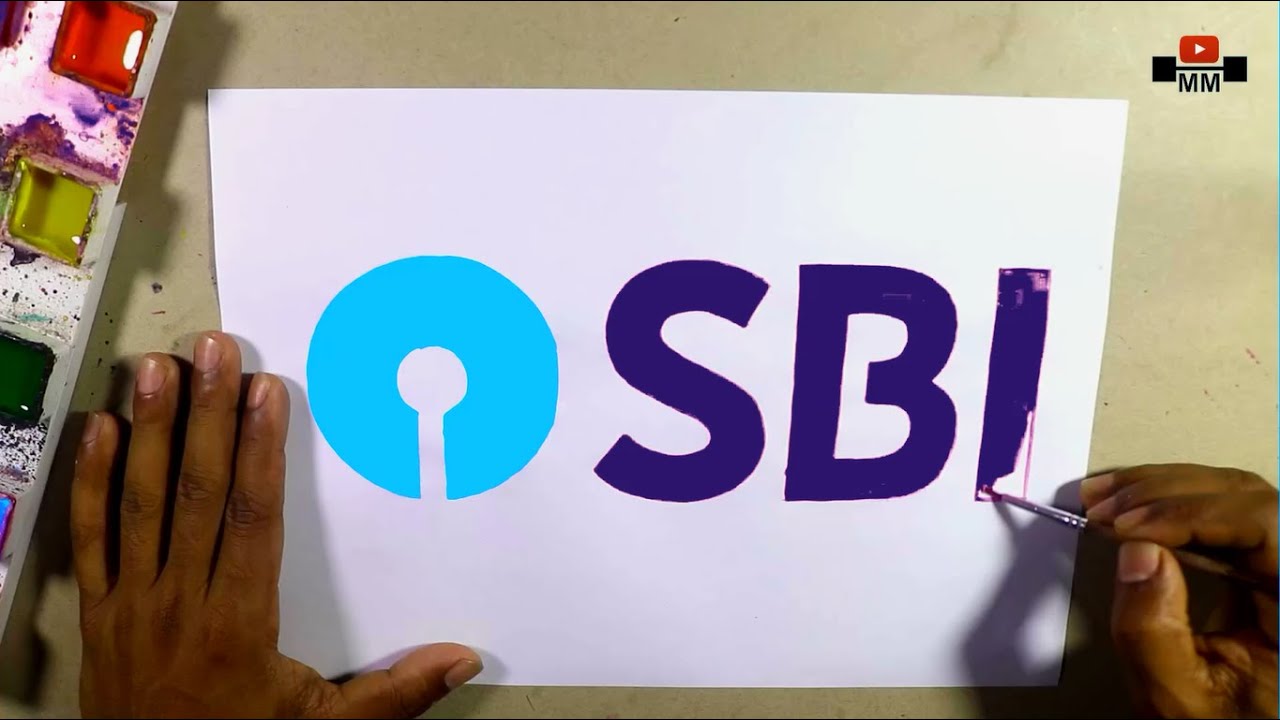 How to draw the SBI logo - YouTube