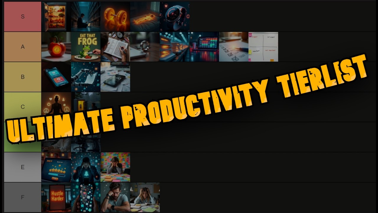 The Ultimate Productivity Tier List: STOP Wasting Time with These Hacks ...