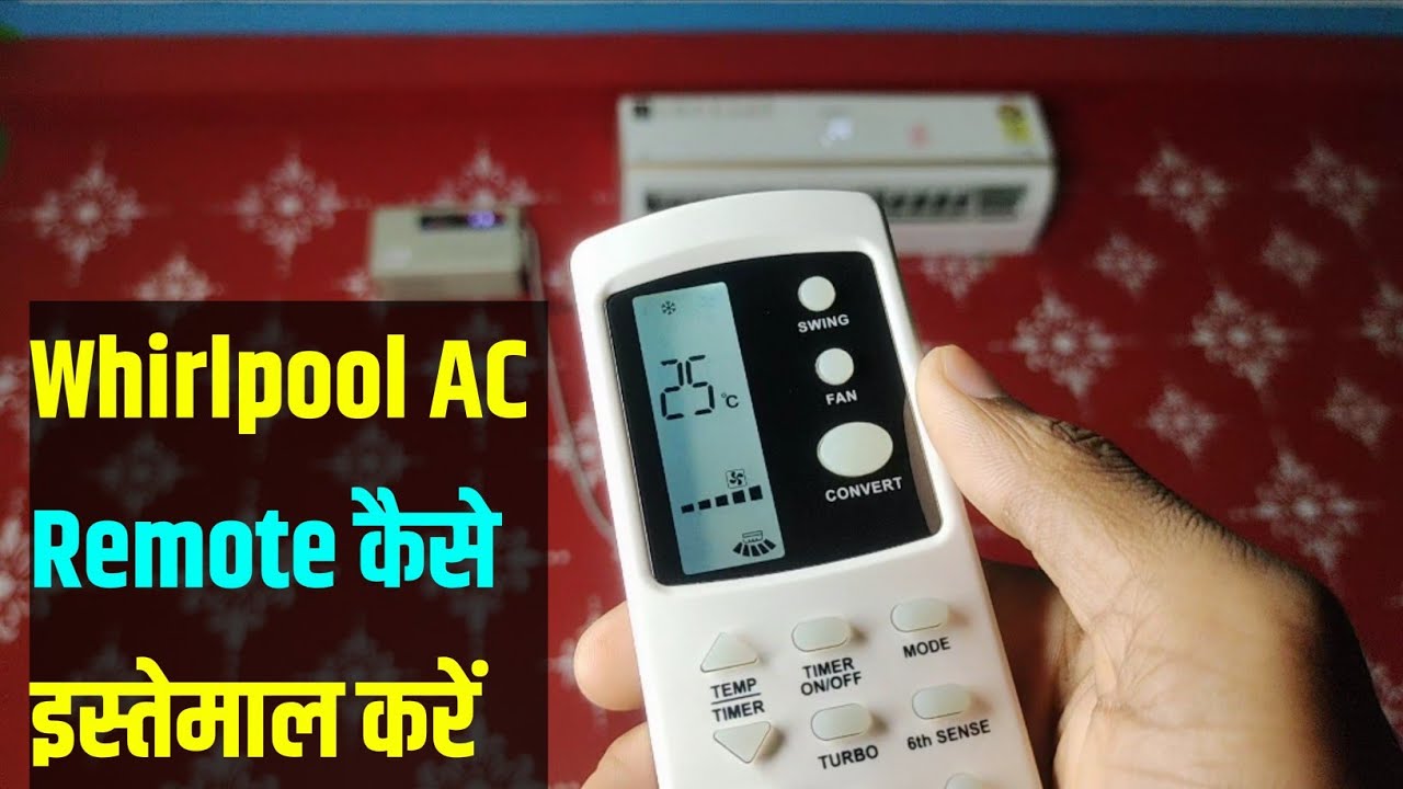 Whirlpool Ac Remote Functions | Whirlpool Ac Remote Kaise Chalayen ...