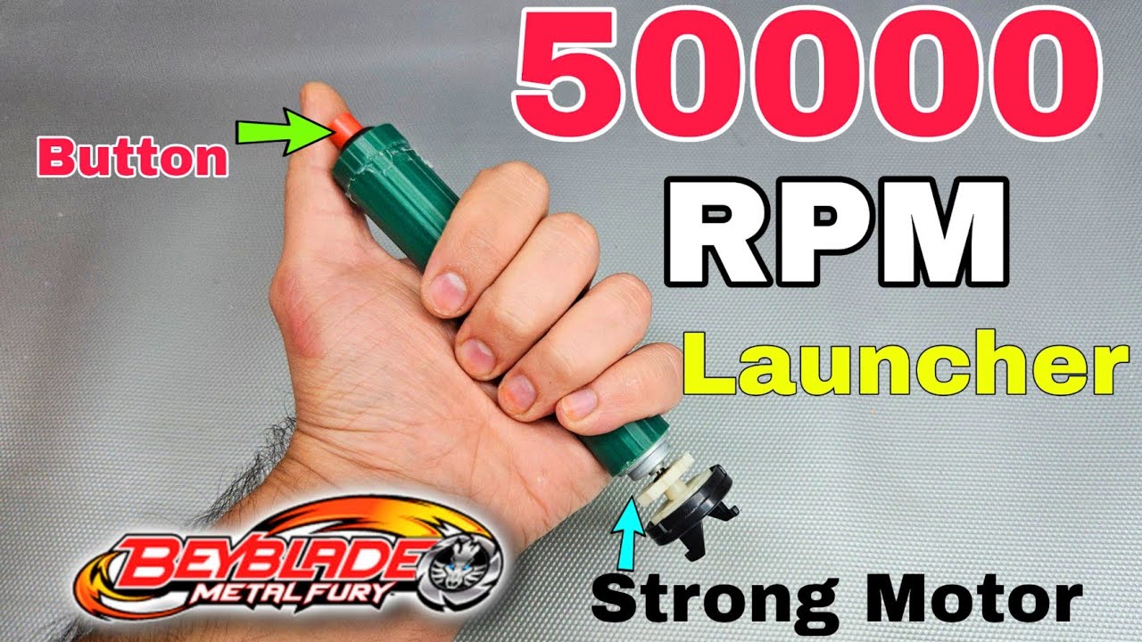 Ultimate 50000 RPM DC Motor Strongest Beyblade Launcher || IB by Sunil ...