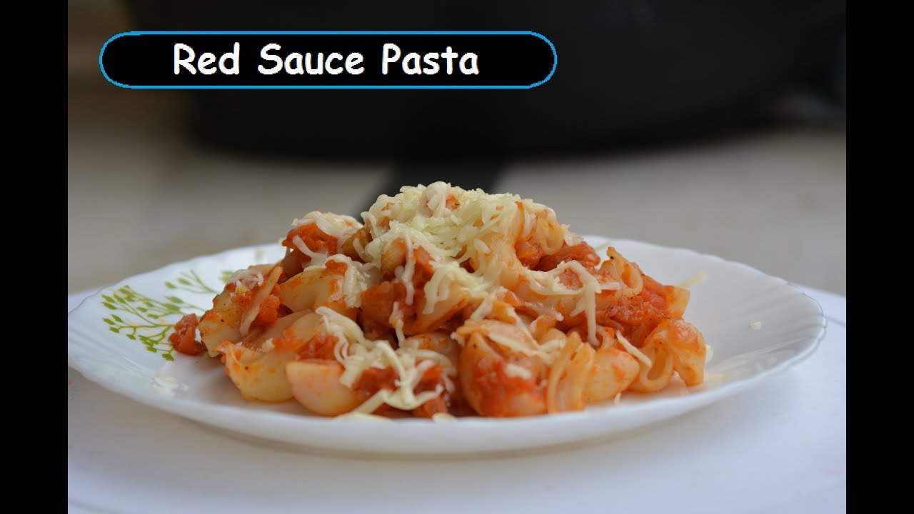 Red Sauce Pasta! Cheesy Pasta! - YouTube