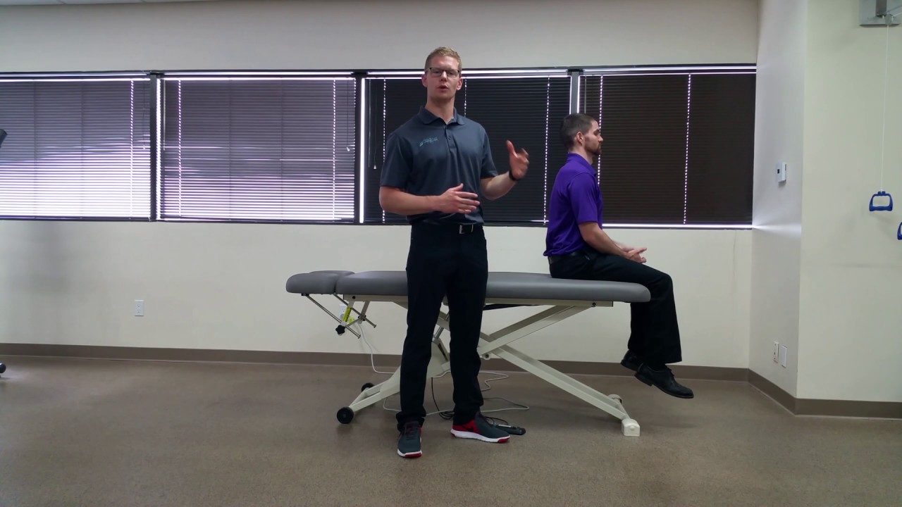 Passive Neck Flexion Test - YouTube