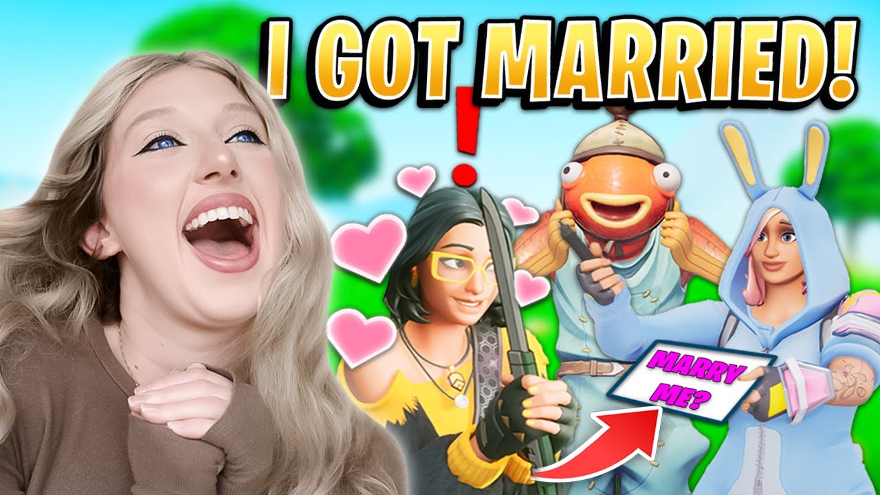 Happy Gets Married in Fortnite! 💍 - YouTube