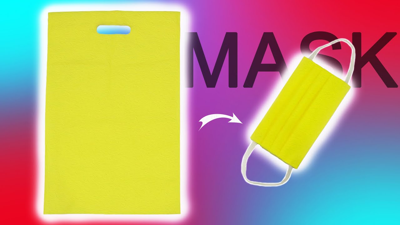 How To Make Mask At Home | Mask Making From Cloth bag | Handmade Mask l ...