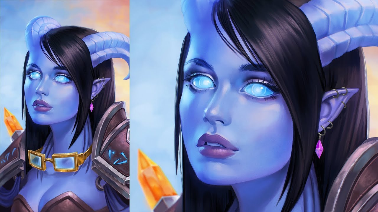 Digital Painting Timelapse: Mystra - YouTube