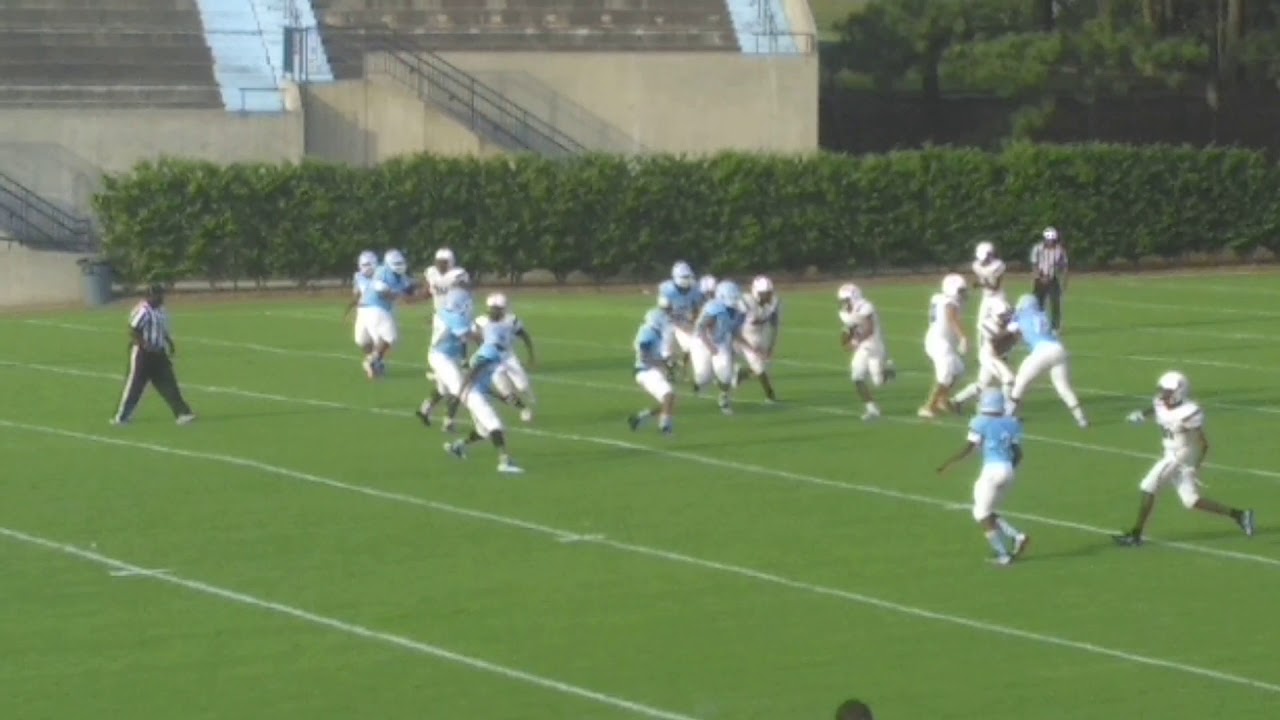 Myles' FB kick out block - YouTube