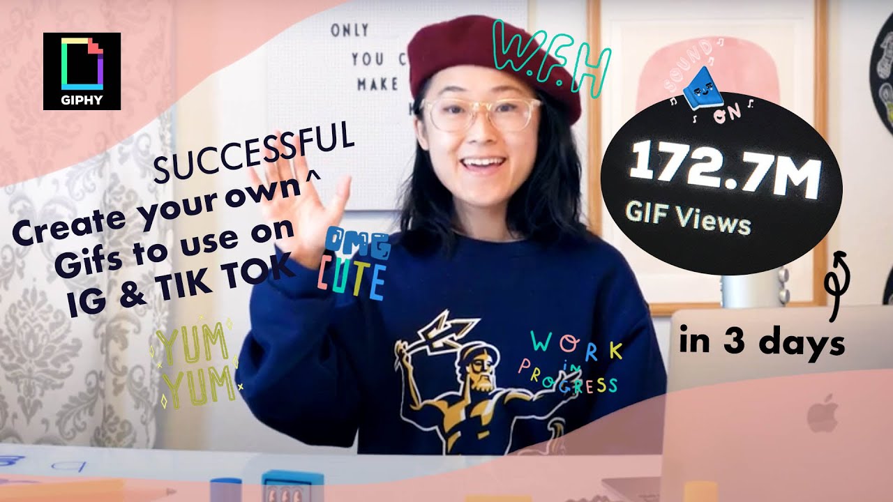 How to make custom trending gifs on Instagram Stories and Tik Tok ...