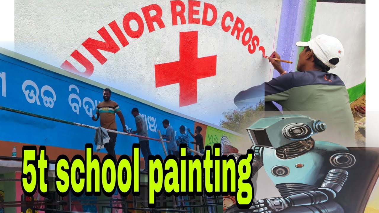 5t school painting - YouTube