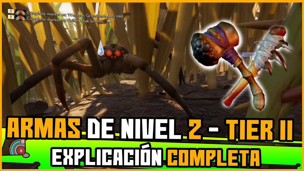 🌱GUIA EXPLICATIVA para⚔ARMAS NIVEL 2 TIER II en GROUNDED FACIL y RAPIDO ...